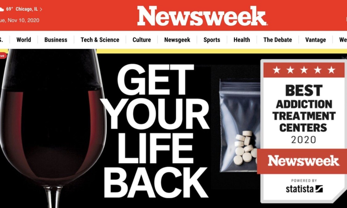 Newsweek Ranks Best Addiction Centers in 20 U.S. States - Treatment ...